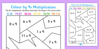 Colour by Multiplication - Twinkl