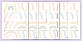 Editable Rainbow Labels | twinkl.com.au