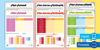 Fractions 6th Grade • Twinkl.com
