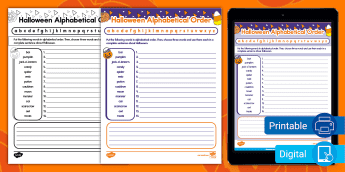 Alphabetical Order Activities | twinkl.com