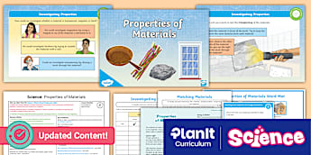 Properties of Materials - Year 5 Science Resources - Twinkl