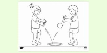 Bouncy Ball Coloring Pages