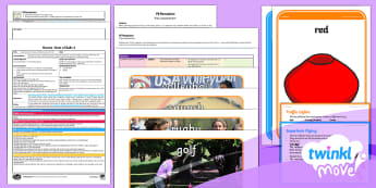 Reception PE Games - PE Scheme of Work - Lesson Plans - EYFS
