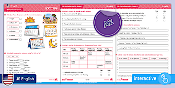 Language Interactive Activity Sheet • Twinkl.com.au