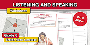 Listening And Speaking Grade 8 - Twinkl