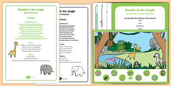 Rumble in the Jungle - Giles Andreae Teaching Resources