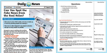 Special Report: Fake News - Twinkl NewsRoom - Twinkl