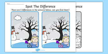 Printable Spot-The-Difference Puzzles And Pictures - Twinkl