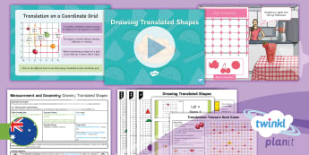 Describe and perform translations, reflections and rotations of shapes ...