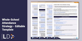 improving school attendance resources - Twinkl