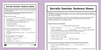 Sentence Stems | twinkl.com