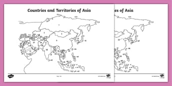 Asia Maps and Plans - Around the World - KS2 - Twinkl