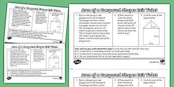 Compound Shapes Areas | twinkl.com