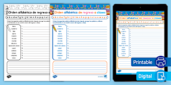Alphabetical Order Activities | twinkl.com