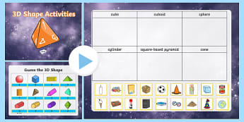 3D Shapes Powerpoints Early Years (EYFS) - Early Years (EYFS), spa