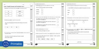 Test Printables | twinkl.com.au