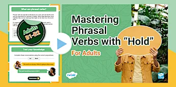 English Phrasal Verbs | twinkl.co.uk