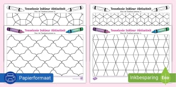 Tesselasies - Meetkunde - Wiskunde - Graad 4 Suid Afrika
