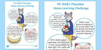 Mr Wolf's Pancakes - Jan Fearnley Early Years (EYFS), Storybook, Mr Wolf,