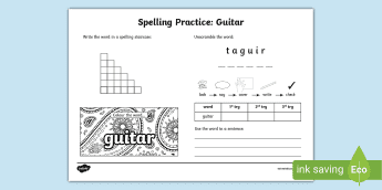 Guitar Activities | twinkl.co.uk