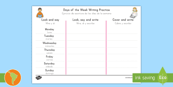 Spanish Days of the Week | twinkl.com