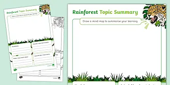 Rainforest Templates | twinkl.com.au