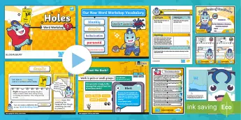 Holes Vocabulary Lists | twinkl.ca