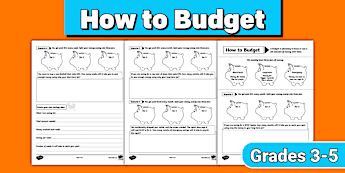 Budgeting Worksheets | twinkl.com