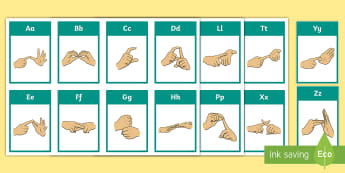 Finger Spelling Alphabet | Fingerspelling | BSL | SEND