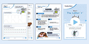 One-Armed Robot | Step 2 | Handwriting Scheme | Twinkl