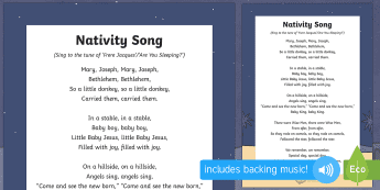 Nativity Songs | twinkl.co.uk