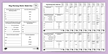 Morning Work Resources for Fourth Grade - Twinkl