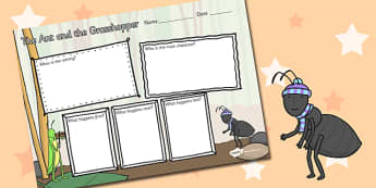 The Ant and The Grasshopper - Aesop's Fables - Twinkl