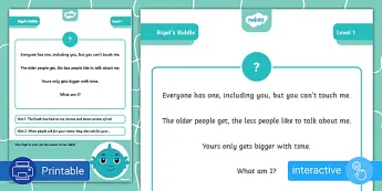 Printable Riddles | twinkl.co.uk