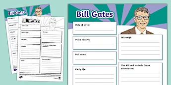 Bill Gates Biographies | twinkl.co.uk