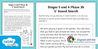 'N' Sound Phonics Activities | twinkl.co.uk