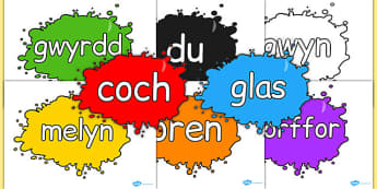 Colours | KS1 Welsh - Twinkl