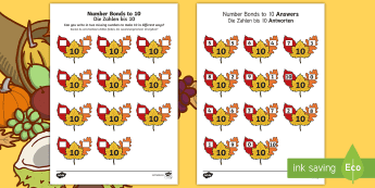 Number Bonds to 10 | twinkl.co.uk