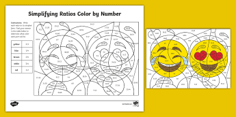 6th Grade Color By Number • Twinkl.com