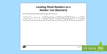 Number Line Mixed Numbers | twinkl.com.au