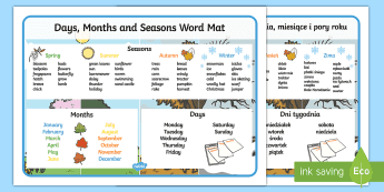 English Seasons Posters | twinkl.co.uk