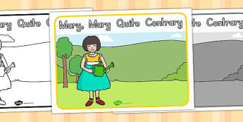 Mary, Mary, Quite Contrary Early Years (EYFS) - Twinkl