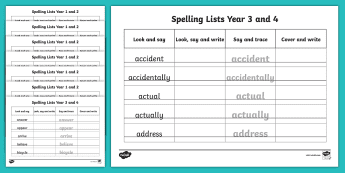 Spelling Year 3 • Twinkl.ca