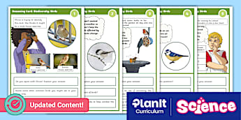 Biodiversity - Birds Year Three - 3 - Science Lesson Plans for Primary ...