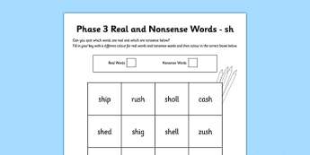 Phase 3 Nonsense Words | twinkl.co.uk