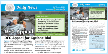 DEC Appeal: Cyclone Idai - Twinkl NewsRoom - Twinkl
