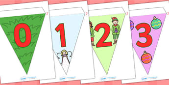 Christmas Numbers - Designs and Decorations - Twinkl