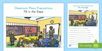 Prepositional Phrases Worksheets | twinkl.com