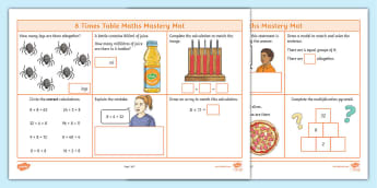 8x Table - 8 Times Table Maths Learning Resources - Twinkl