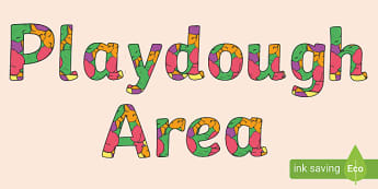 Modelling Dough Station EYFS - Early Years Malleable Area - Twinkl